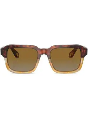 Giorgio Armani Rectangle-frame Sunglasses - Brown