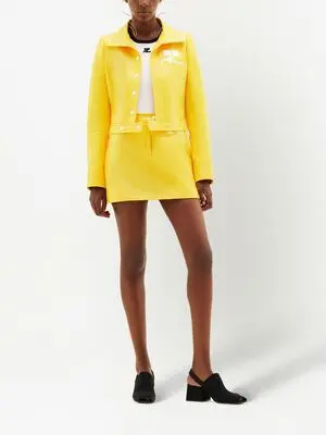 COURREGES A-line Mini Skirt - Yellow