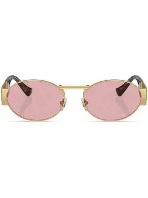 Versace Medusa Round Sunglasses - Gold
