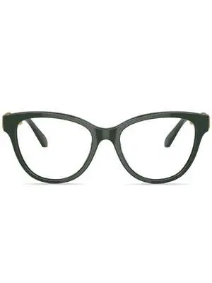 SWAROVSKI Crystal-embellished Cat-eye Frame Glasses - Green