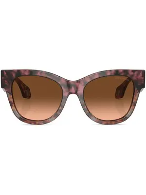 Giorgio Armani Cat-eye Frame Sunglasses - Brown