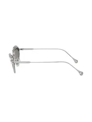 SWAROVSKI Crystal-embellished Cat-eye Sunglasses - Silver
