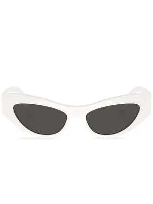 Dolce & Gabbana Oval-frame Sunglasses - White