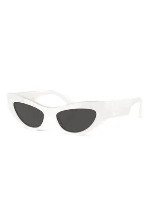Dolce & Gabbana Oval-frame Sunglasses - White