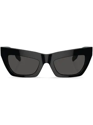 Burberry Tb-motif Cat-eye Sunglasses - Black