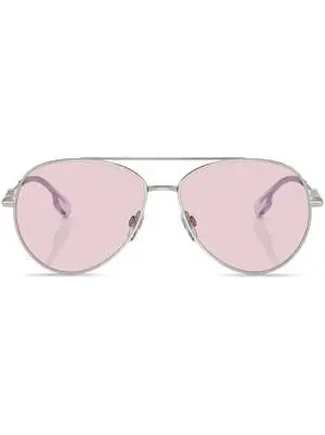 Burberry Pilot-frame Sunglasses - Silver