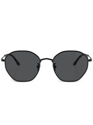 Giorgio Armani Geometric Frame Sunglasses - Black