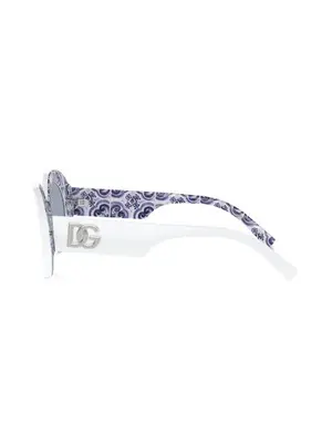 Dolce & Gabbana Majolica-print Sunglasses