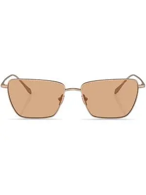 Giorgio Armani Tinted Rectangle Sunglasses - Gold