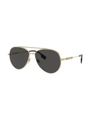 Burberry Logo-plaque Pilot Sunglasses