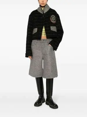 Etro Checked Cropped Jacket
