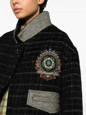Etro Checked Cropped Jacket