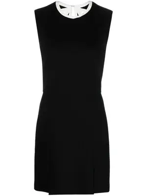 MSGM Cut-out Detail Mini Dress - Black