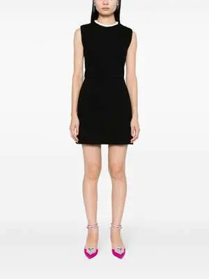 MSGM Cut-out Detail Mini Dress - Black