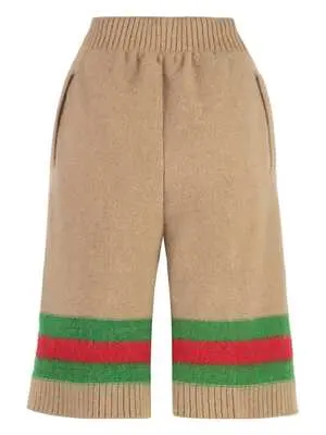 Gucci Web Stripe Jacquard Knit Shorts