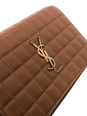 Saint Laurent Cassandre Matelassé Logo-plaque Clutch Bag
