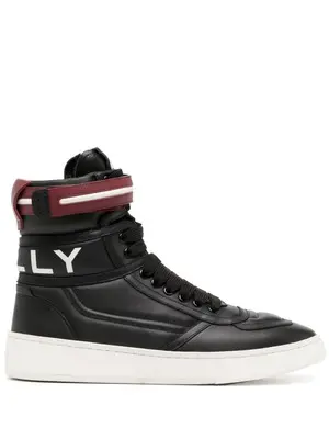 Bally Logo-print Leather Ankle Boots