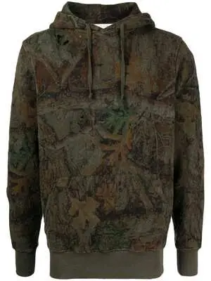 1017 Alyx 9sm Abstract Print Cotton Hoodie - Green