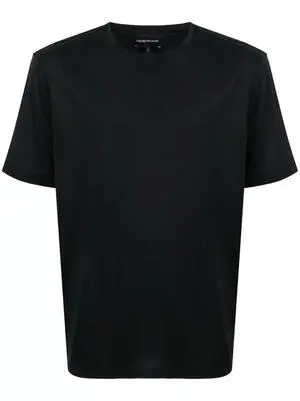 Emporio Armani Logo-embroidered Crew-neck T-shirt