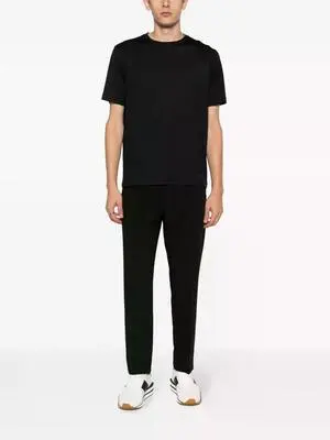 Emporio Armani Logo-embroidered Crew-neck T-shirt