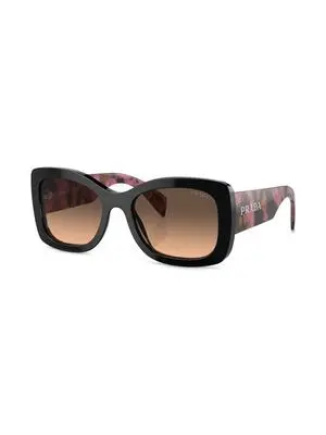 Prada Logo-lettering Square Sunglasses - Purple