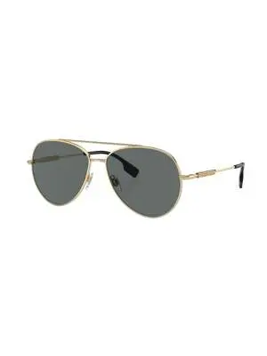 Burberry Logo-plaque Pilot Sunglasses
