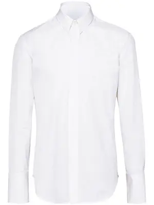 FERRAGAMO Button-down Cotton Shirt - White