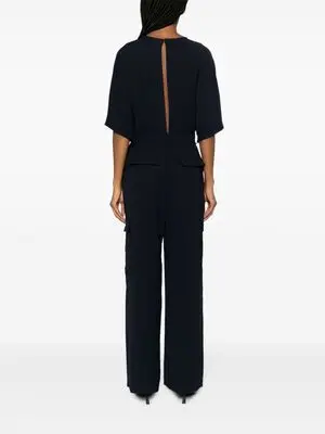 P.a.r.o.s.h Poker Short-sleeve Jumpsuit - Blue