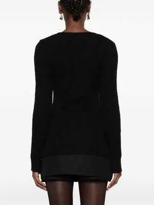 Jacquemus Dao Square-neck Jumper - Black