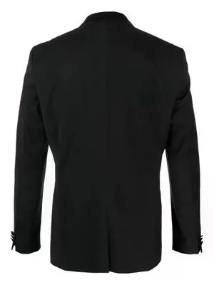 Hugo Single-breasted Tuxedo Blazer - Black