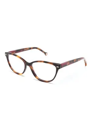 Carolina Herrera Tortoiseshell Cat-eye Eyeglasses
