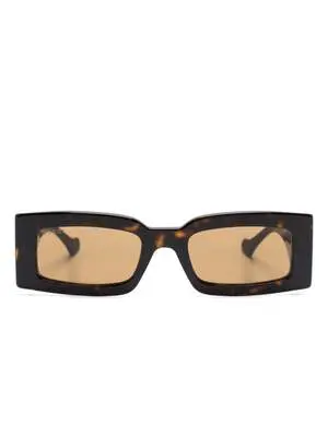 Gucci Logo-plaque Sunglasses - Black