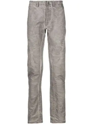ISAAC SELLAM EXPERIENCE Logo-plaque Trousers - Grey