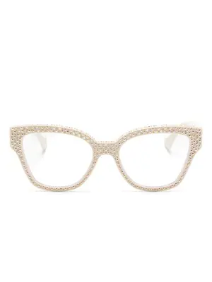 Gucci Crystal-embellished Cat-eye Glasses