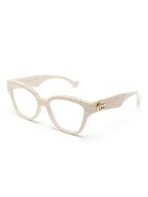 Gucci Crystal-embellished Cat-eye Glasses