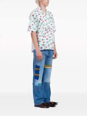 Marni Mix-print Panelled Shirt - White