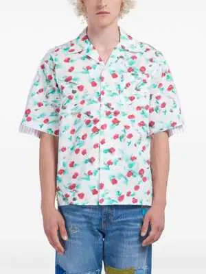 Marni Mix-print Panelled Shirt - White