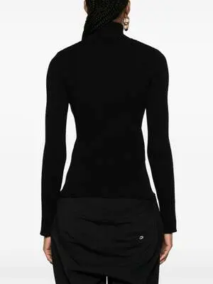 COURREGES Logo-embroidered Cut-out Jumper