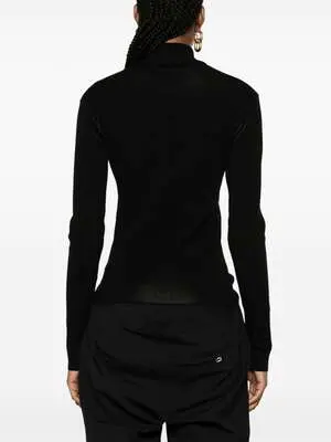 COURREGES Logo-intarsia Cut-out Jumper