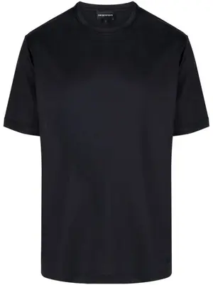 EMPORIO ARMANI Logo-embroidered Cotton T-shirt