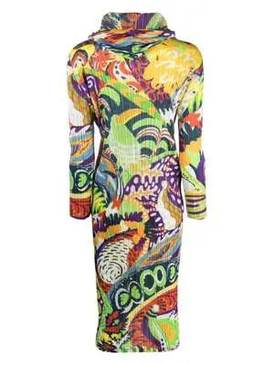 Issey Miyake Snowrunner Plissé Midi Dress