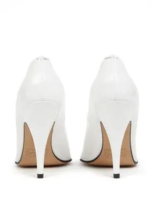 MAISON MARGIELA Tabi Patent-leather Pumps - White