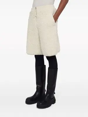 JIL SANDER Textured Cotton Shorts