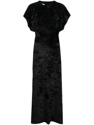 Moschino Cut-out Velvet Maxi Dress