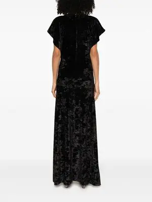Moschino Cut-out Velvet Maxi Dress