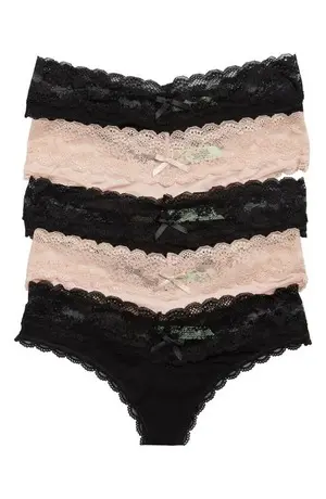 Honeydew Intimates Ahna Lace Trim Thongpack Of 5