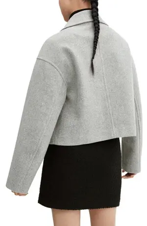 Mango Oversized Boxy Cropped Jacket