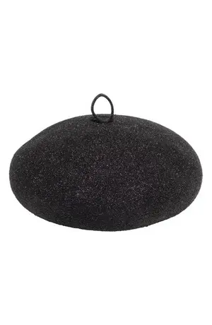 Eugenia Kim Faye Glitter Wool Beret - Black