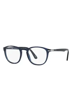 Persol 49mm Round Frame Eyeglasses