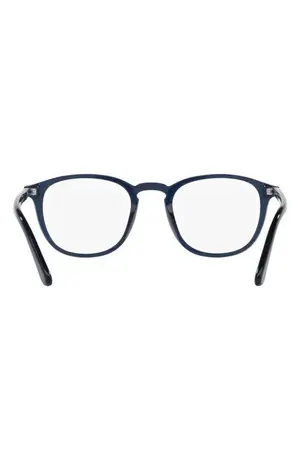 Persol 49mm Round Frame Eyeglasses